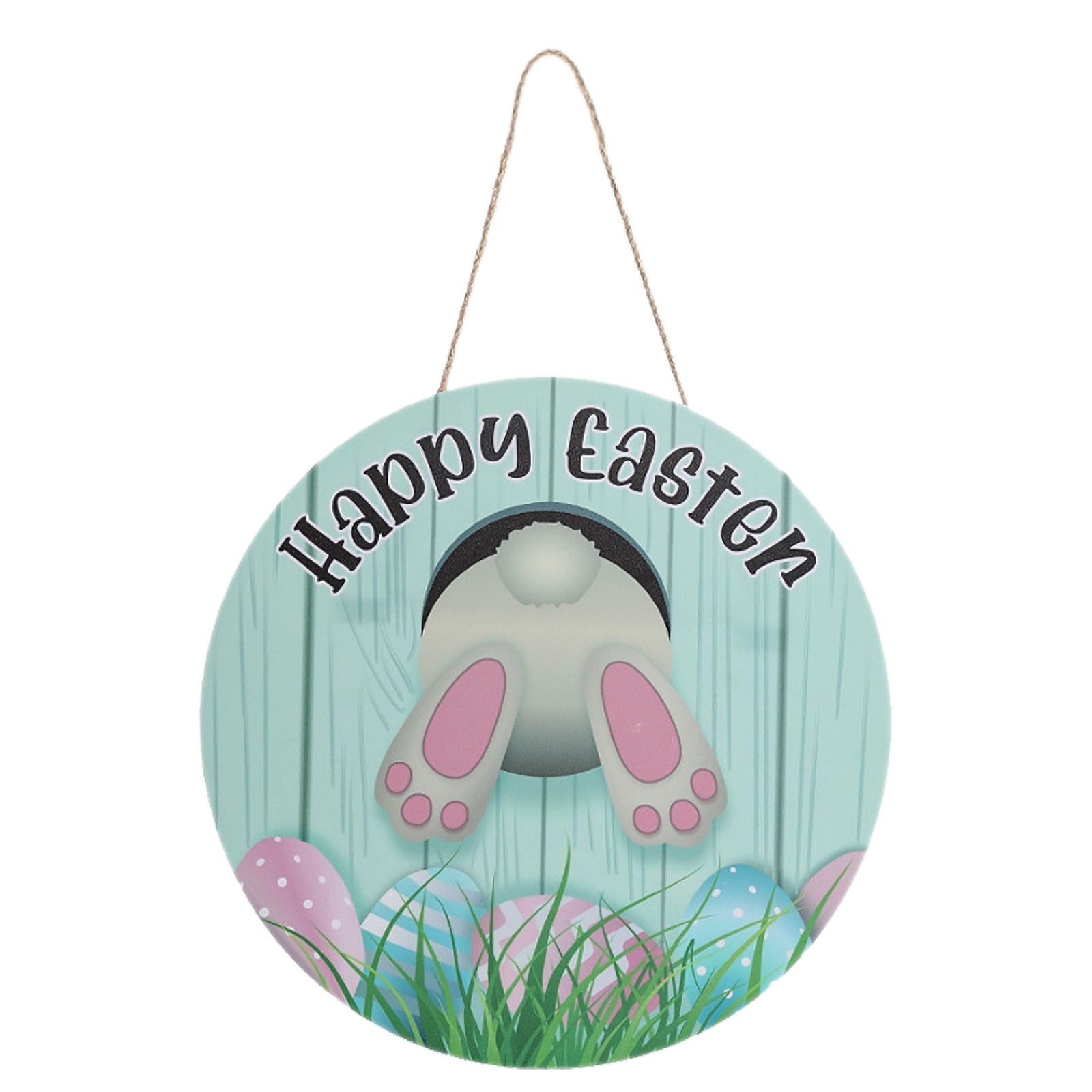 Nilvkv Easter Bunny Door Sign, Easter Welcome Door Hanger Door ...