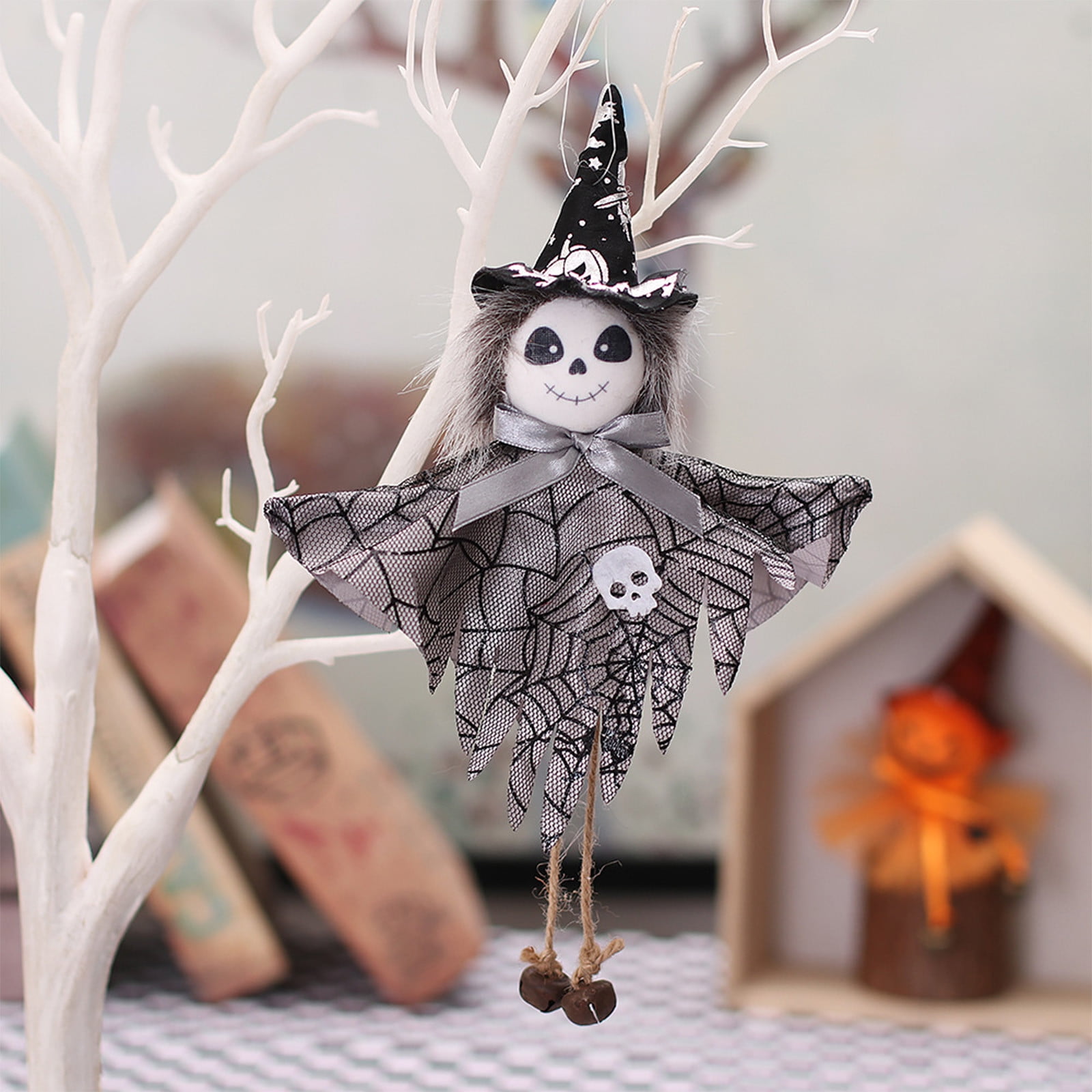 Nilvkv Halloween Decorations Hanging Gnome Ornaments Ghost Witch Gnomes ...