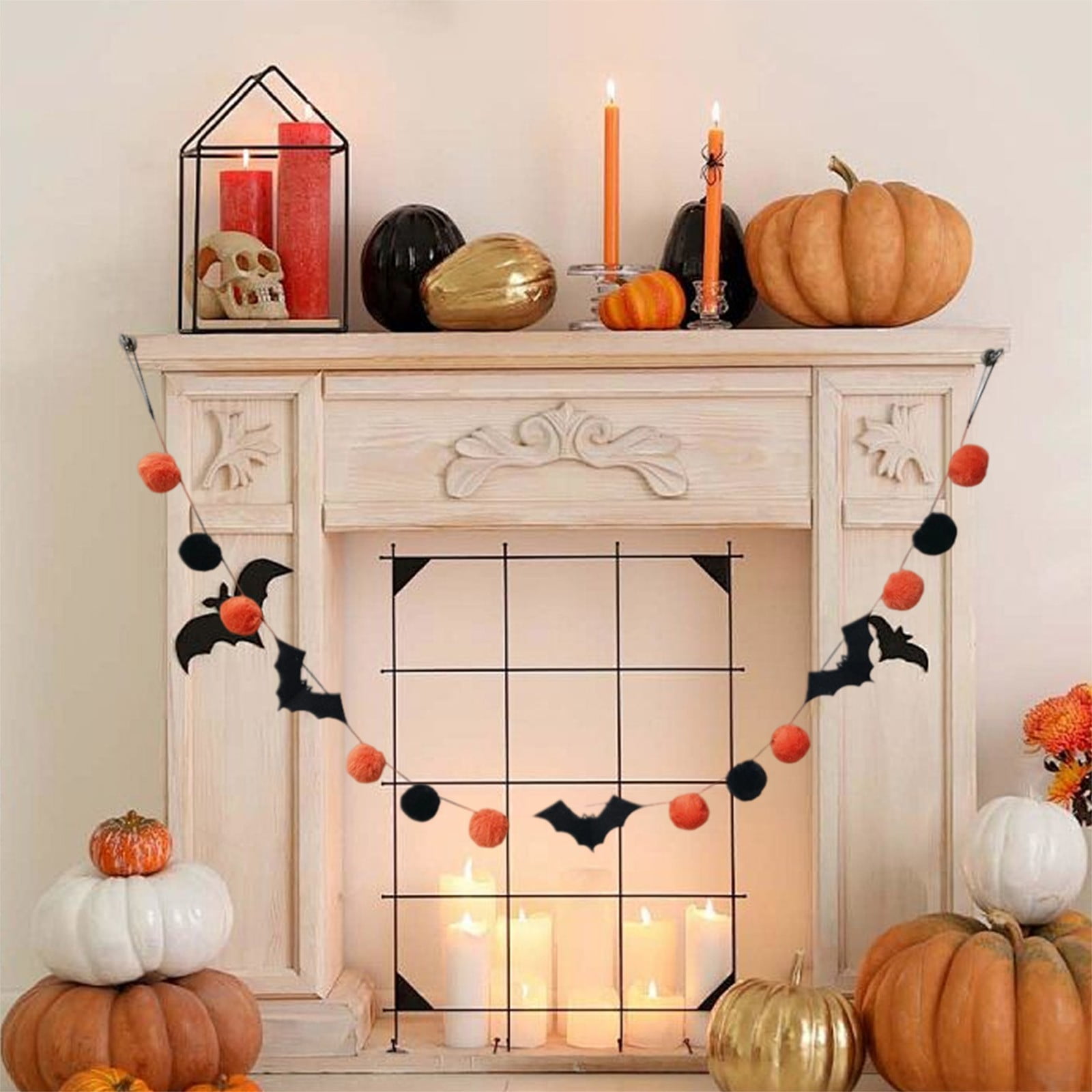 Nilvkv Halloween Pennant Decor Spooky Party Flags Halloween Decoration ...