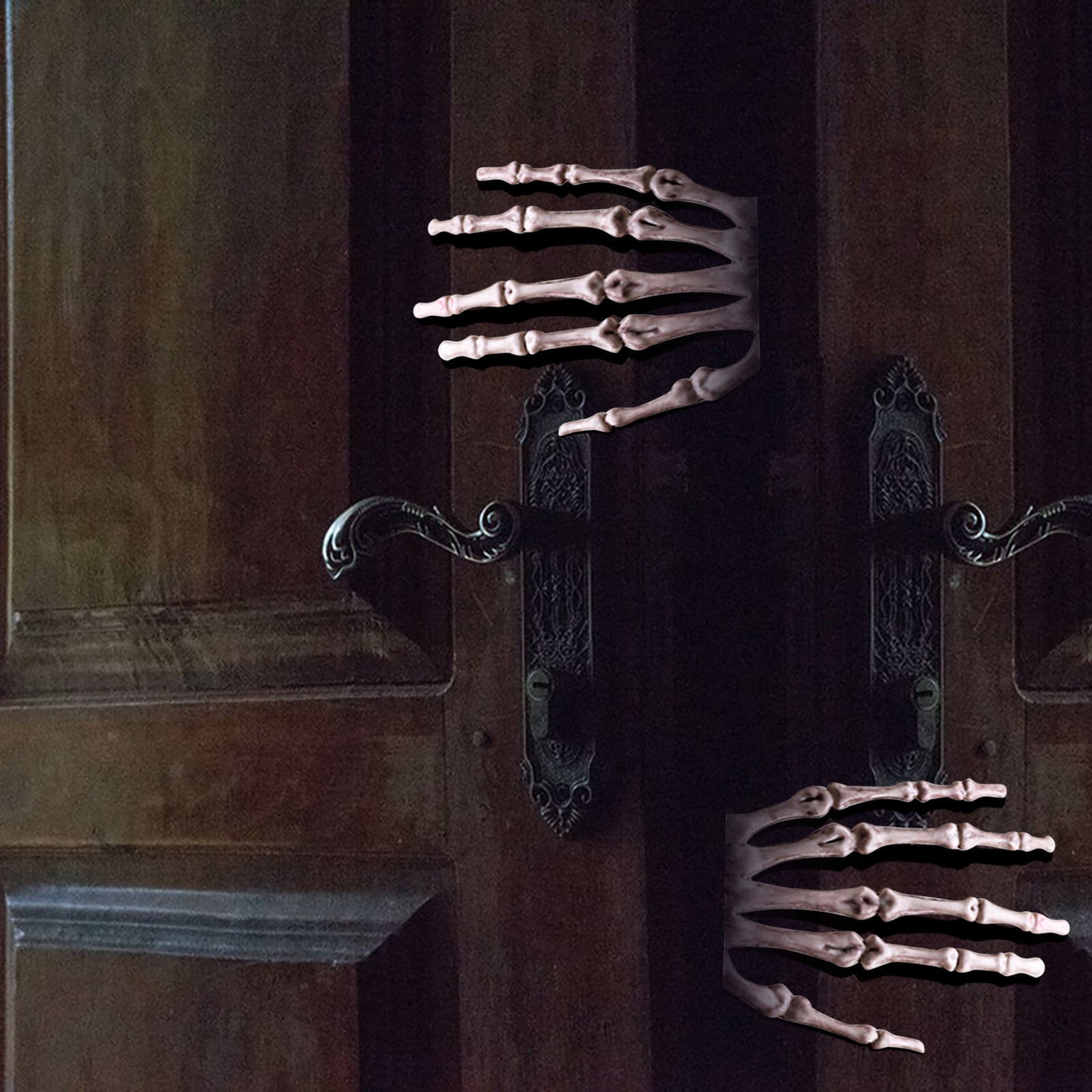 Nilvkv Halloween Skeleton Hand Claw Rack Ornament Ghost Festival Horror Decoration Prop Flower ...