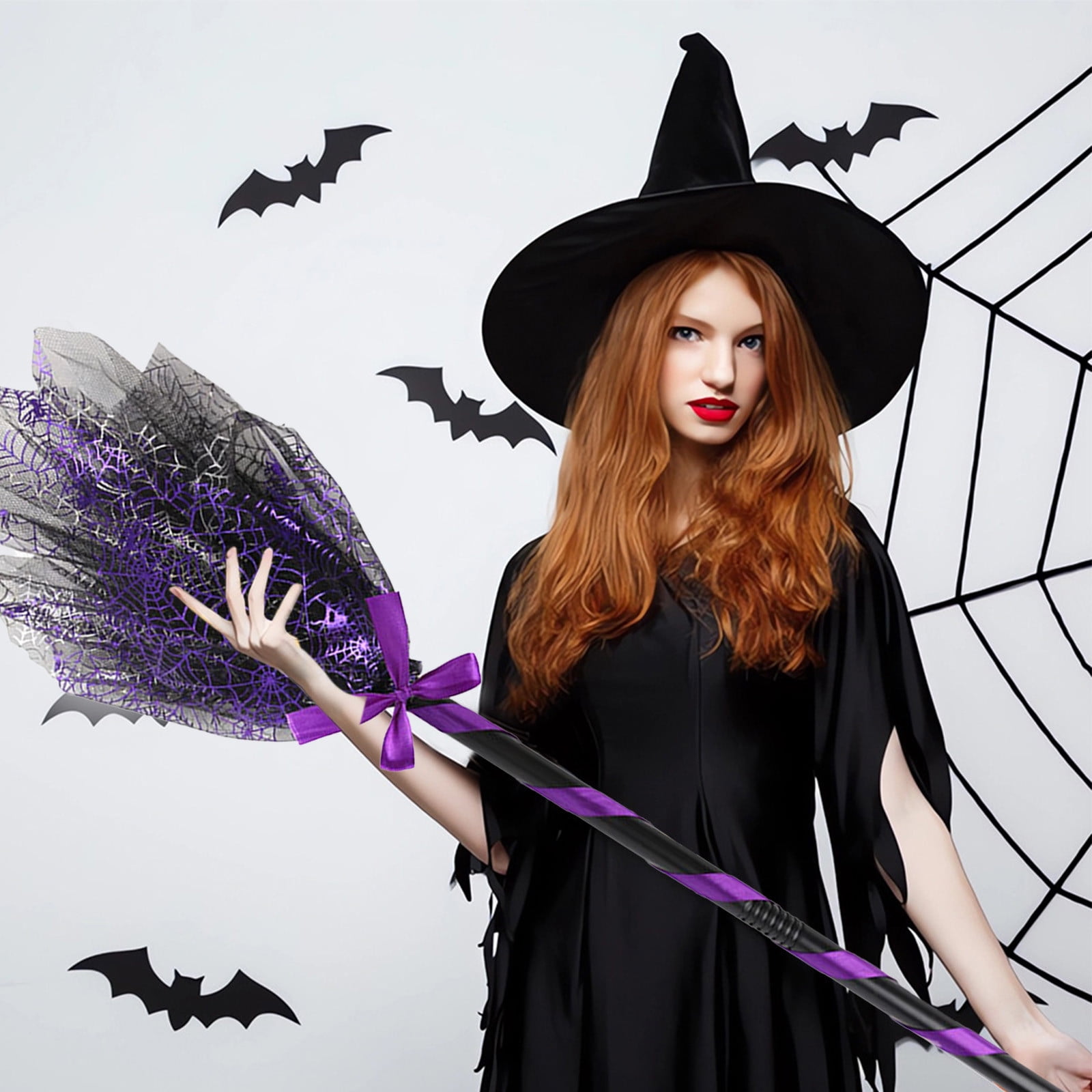 Nilvkv Pcs Halloween Witch Plastic Witch Broomstick Kids Cosplay Props for Halloween Costume ...