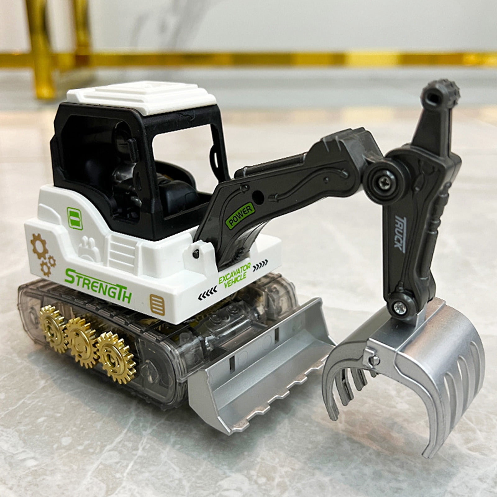 Nilvkv Press Grab, 4.7in Push and Go Toys Car Construction Vehicles ...