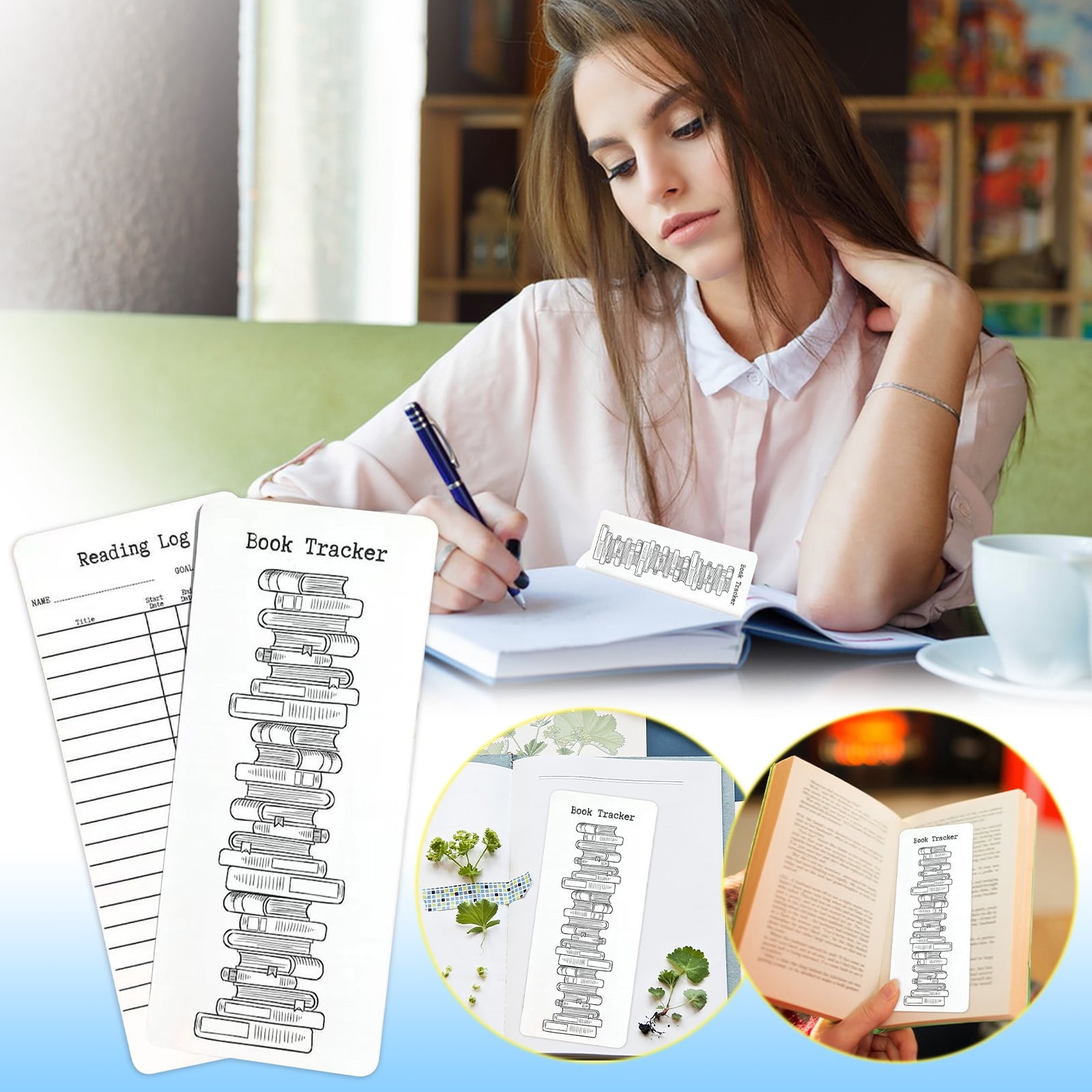 Nilvkv Reading Bookmarks Reading Finder Reading Log Bookmarks, Back-to ...