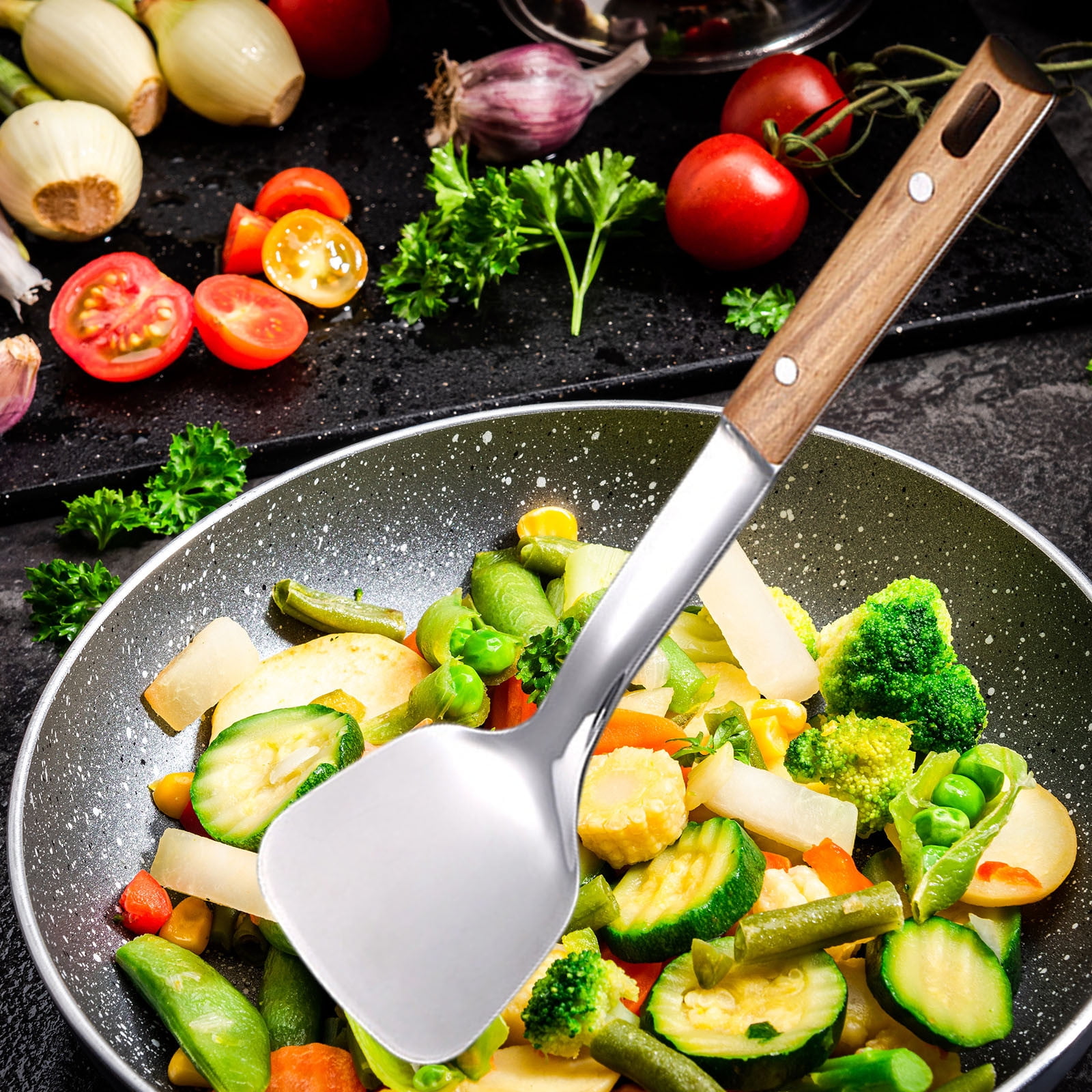 Nilvkv Rice Spoon Non Stick Rice Can Be Vertical Household Serving Rice ...