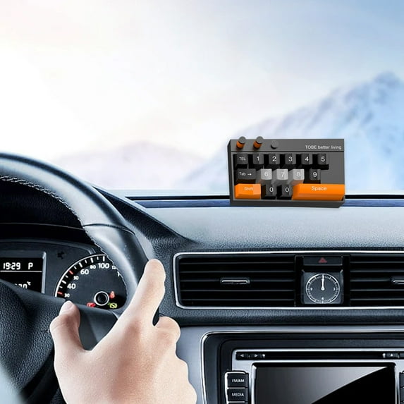 Nilvkv Rotating Hidden Temporary Parking Number Plate with Keyboard ...