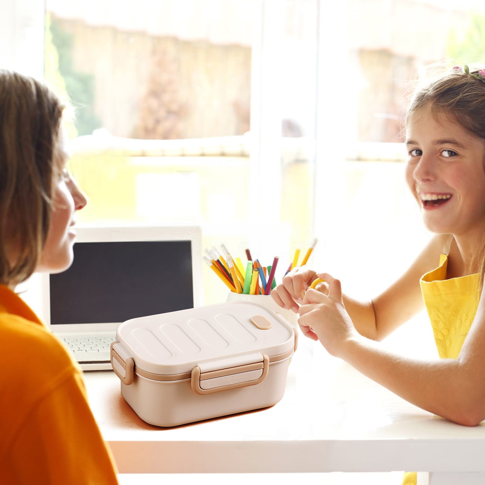 Nilvkv Sealed Two-Layer Lunch Box Portable Double-Layer Lunch Box ...