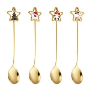 Nilvkv Serving Spoons Christmas Spoon Set Cute Snowman Spoon Christmas ...
