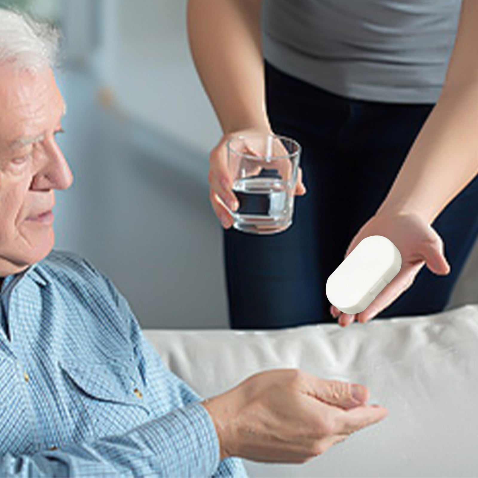 Nilvkv Vitamin Organiser Compact and Portable Three Compartments ...