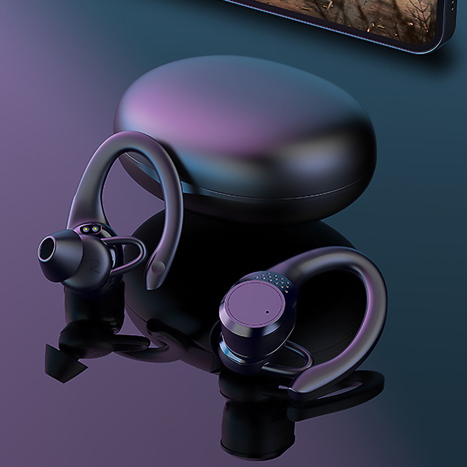 Nilvkv Wireless Earbuds Hanging Ear True Wireless High Battery Low ...