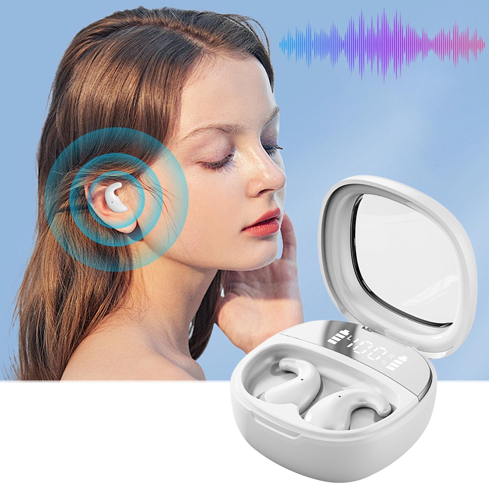 Nilvkv Wireless Earbuds Sleep Invisible Bluetooth Earphones Border ...