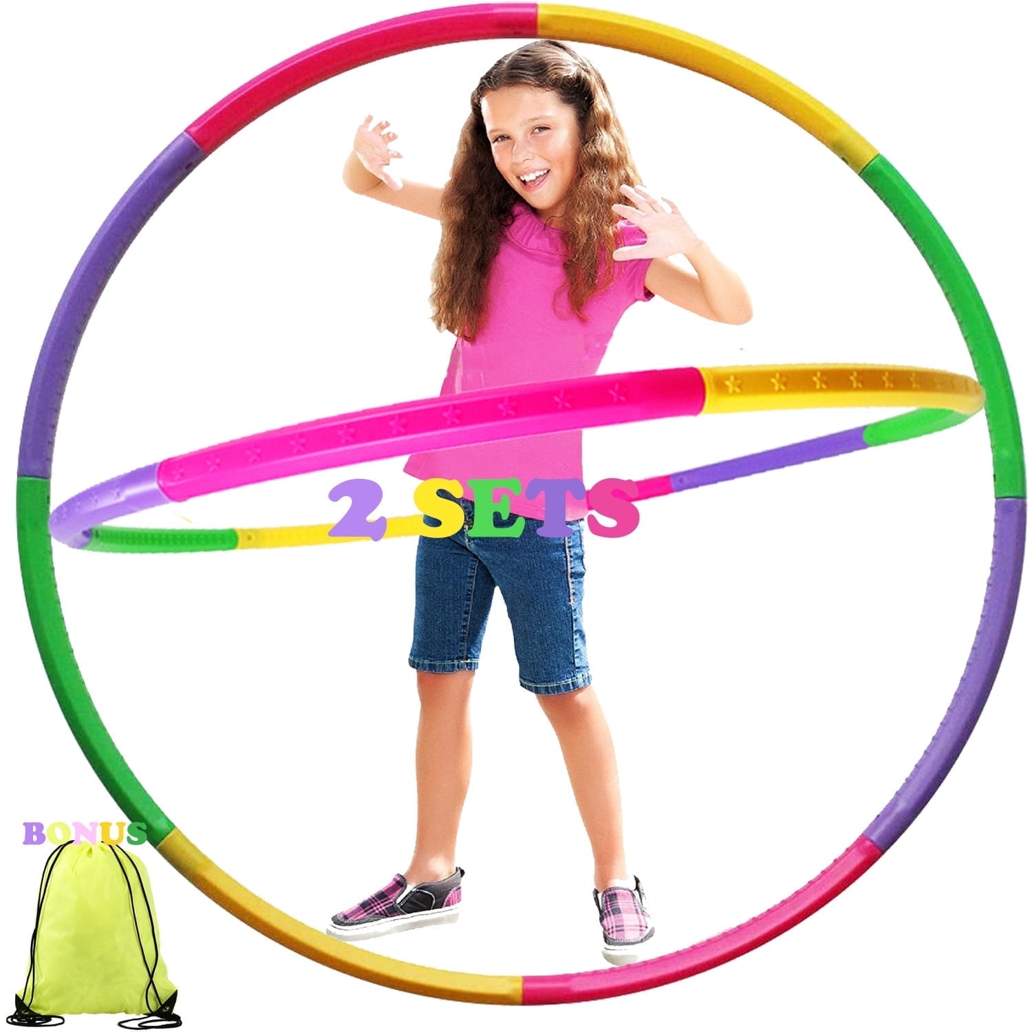 "NimJoy 27"" Children's Play Adjustable & Weighted Workout Hula ...