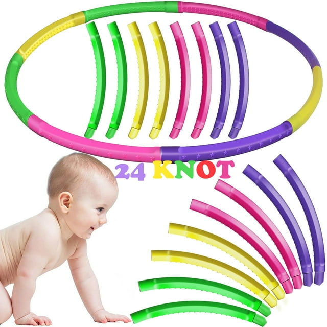 NimJoy 3 Pack 4-Color Detachable Exercise Hoops for Girls Boys Kids Age ...
