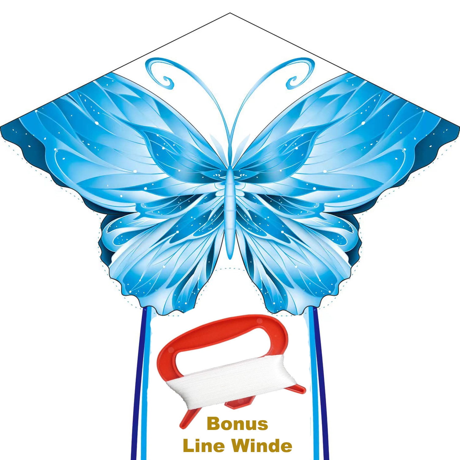 NimJoy Colourful Butterfly Easy Flying Single Line Kite W/Flying Tools ...