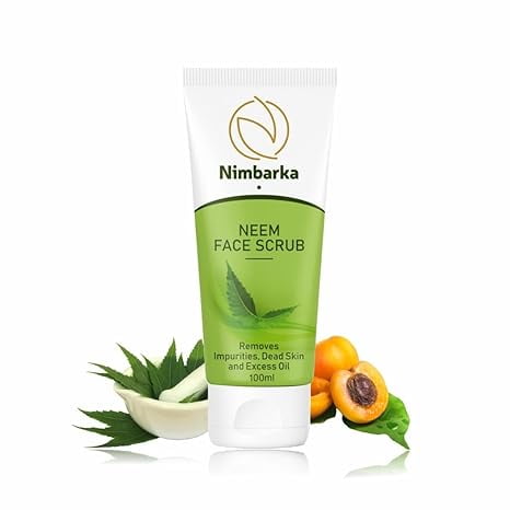 Nimbarka Neem Face Scrub with Neem Extracts | Removes Impurities, Dead ...