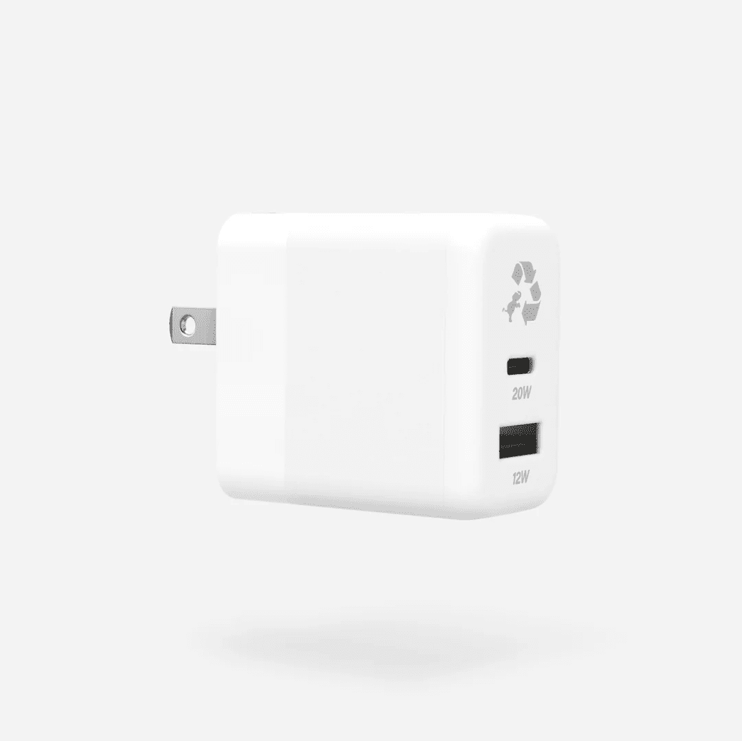 Nimble Wally Duo USB C Wall Charger Block 32W, 2-Port Fast USB C ...
