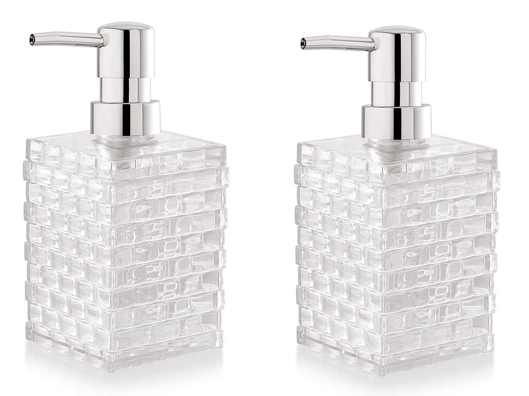 Nimbose Liquid Soap Dispenser Plastic Bottle for Bathroom Cuboid Shaped ...