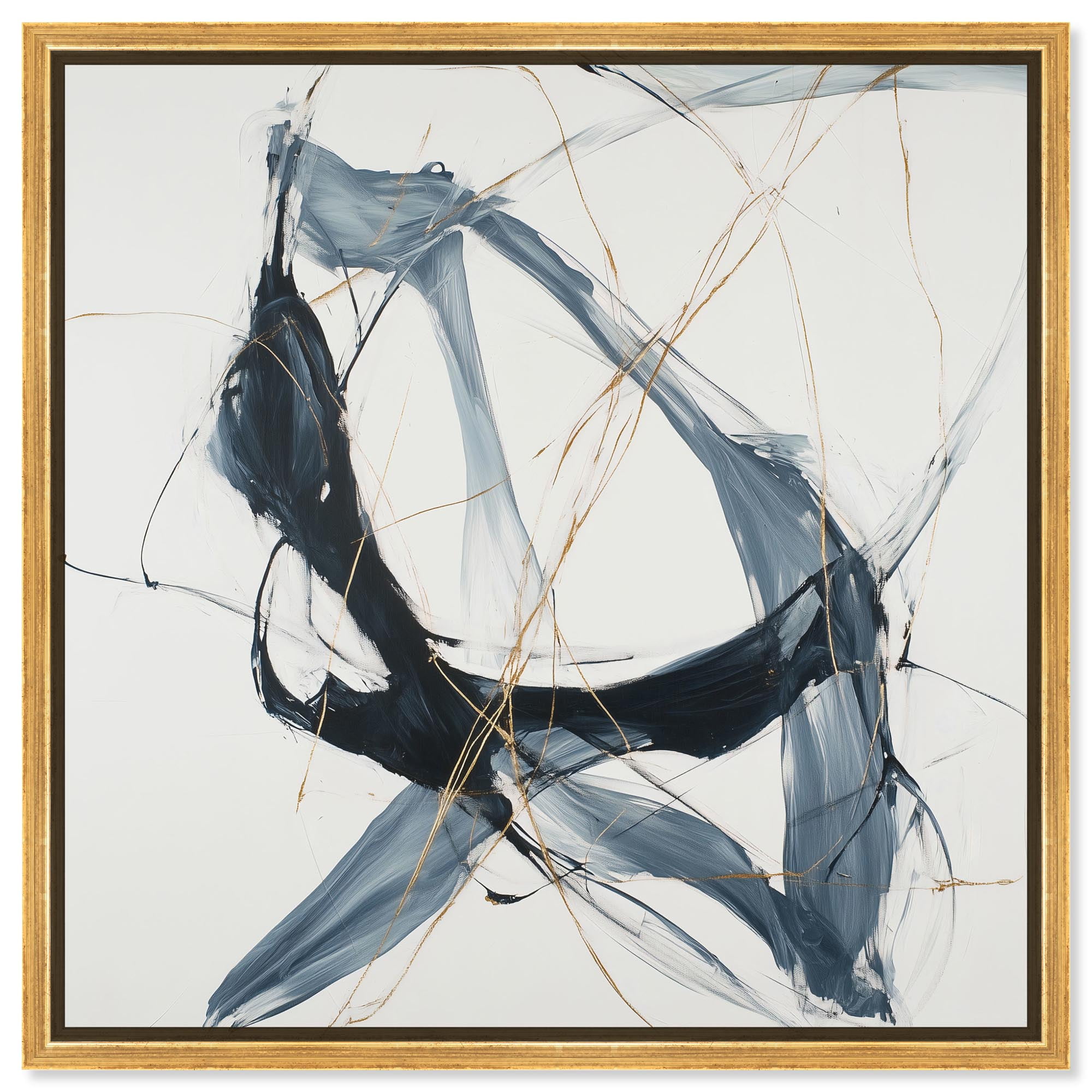 Nimbus Trace II Canvas Digital Abstract Art by Art Remedy, Gold Frame ...