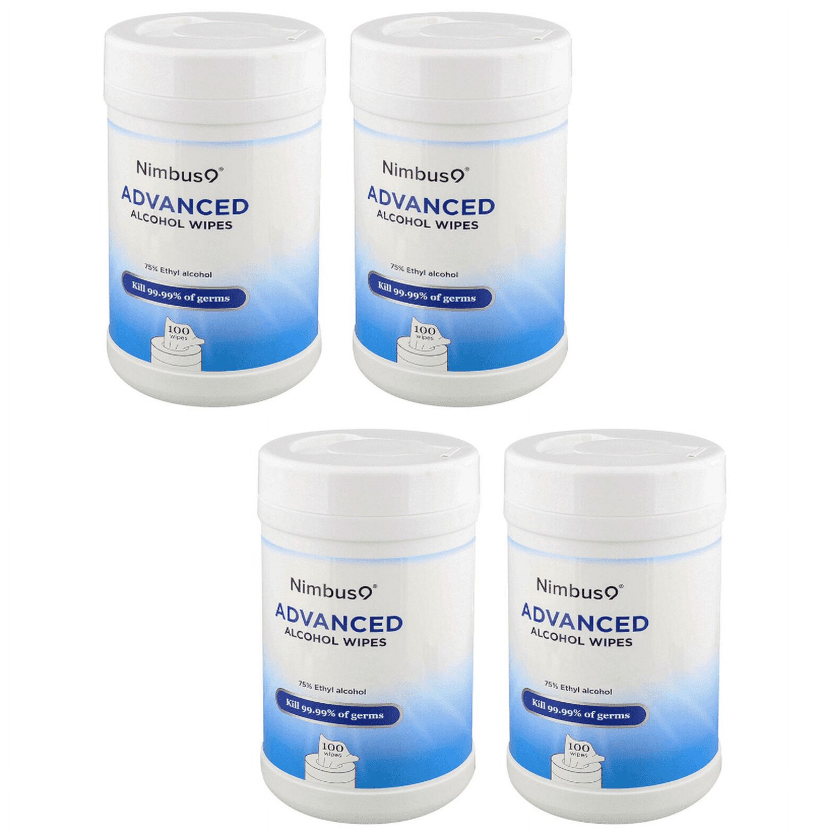 Nimbus9 Disinfecting Antibacterial Sanitizing Wipes Canister 4pk ...