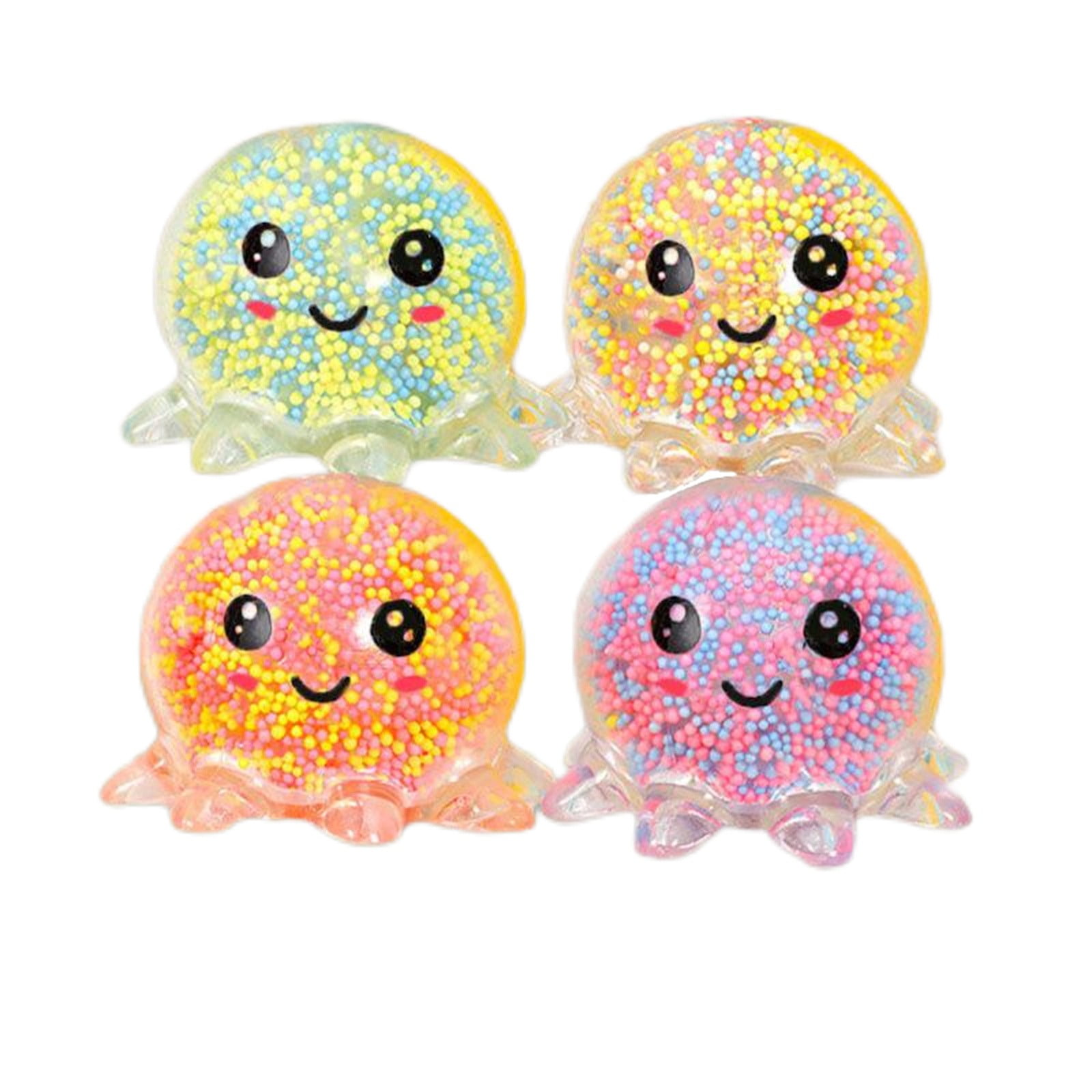 NimbusNook Colorful Squishy Octopus Toys Set for Kids Stress Relief ...