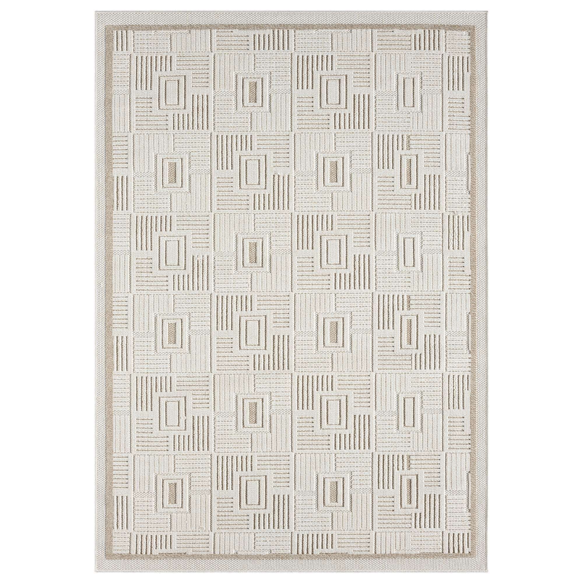 Nimes Harmonic Tile Area Rug, Beige - 7'10"x9'10" - Walmart.com