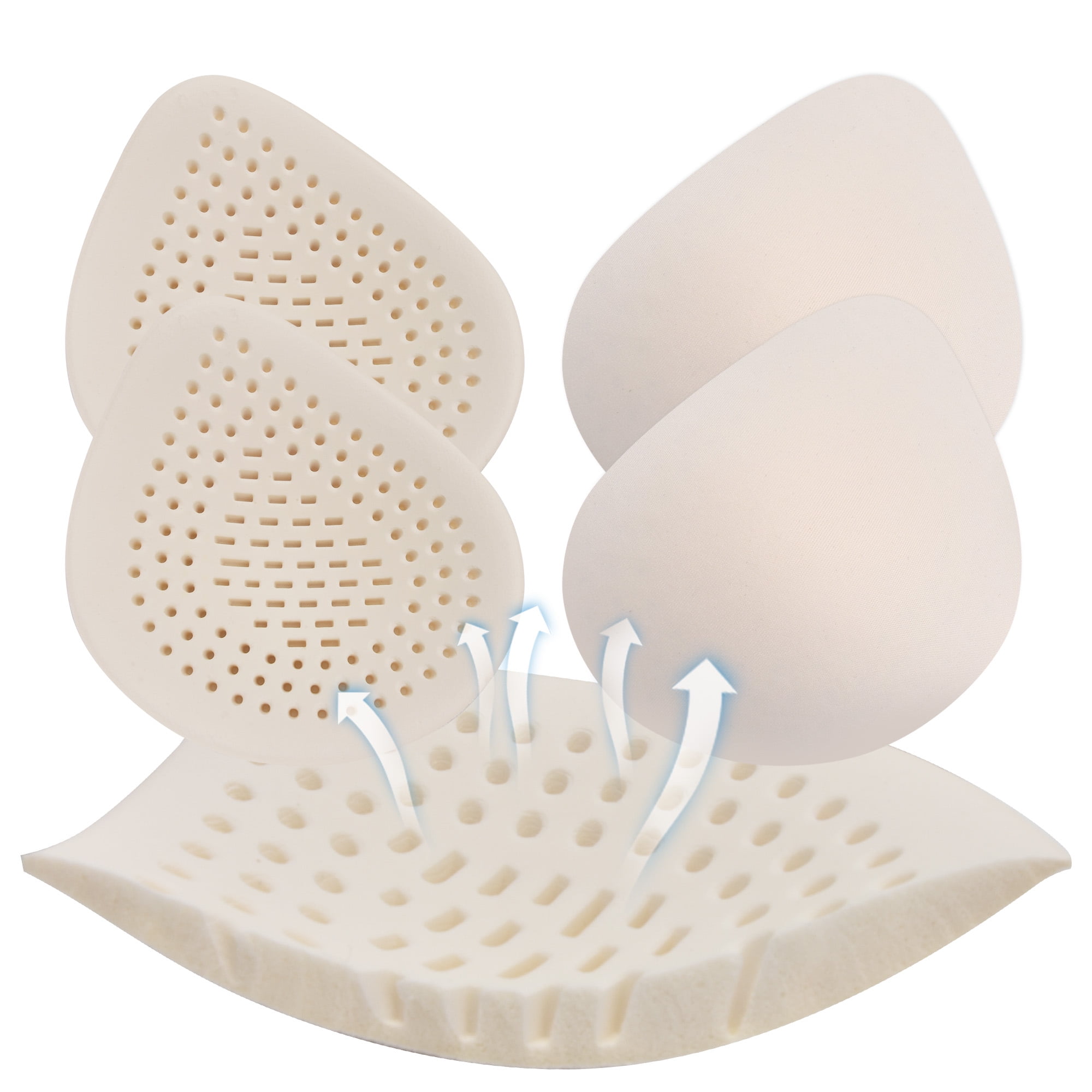 Nimiah Breathable Bra Inserts Removable Bra Cups Inserts Push up Bra ...