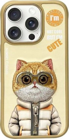 Nimmy Cool & Cute 2.0 Cat Case for iPhone 16 Pro Max 6.9" Khaki - N-KM ...