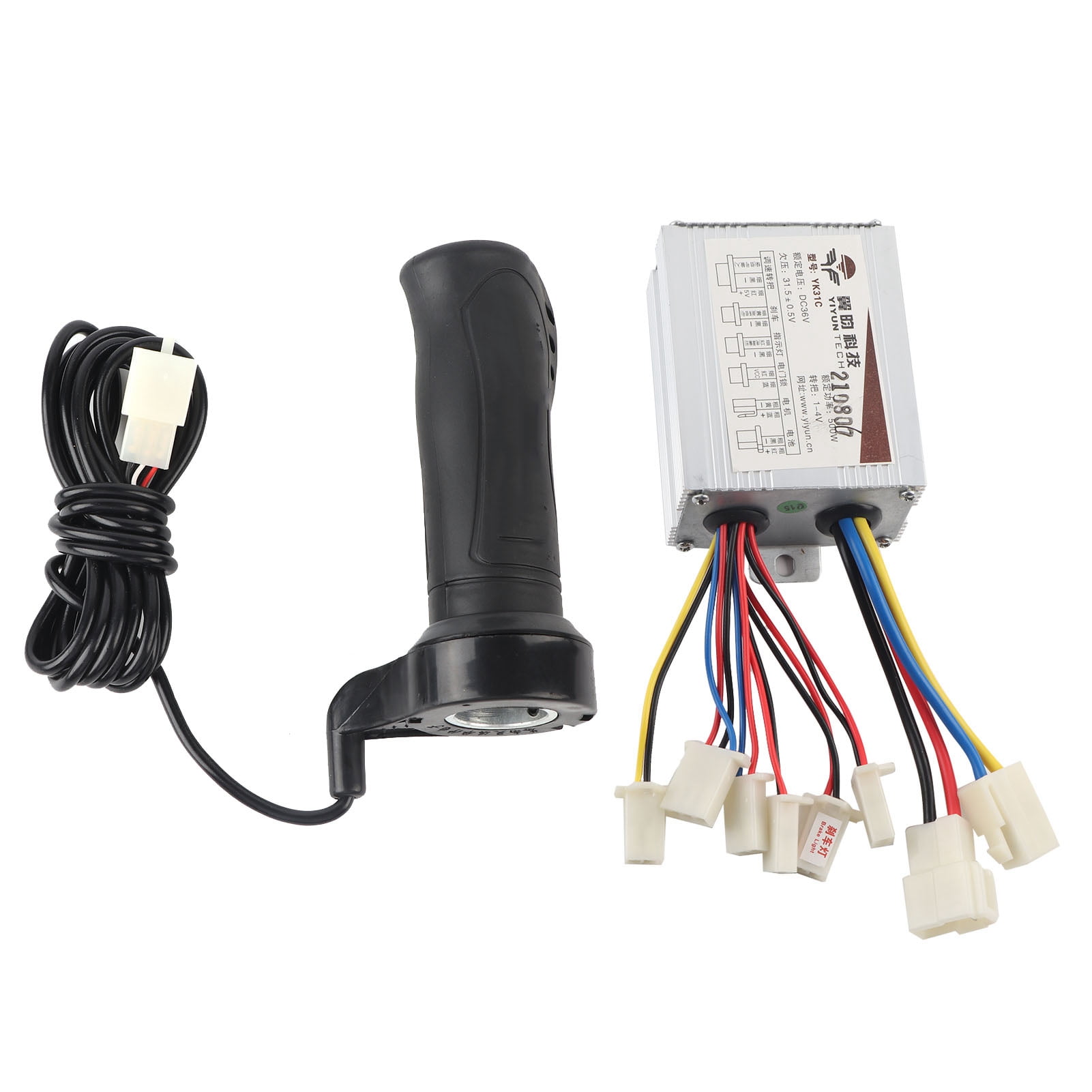 Nimomo 500W 24V 36V 48V Motor Brushed Speed Controller & Throttle Grip ...