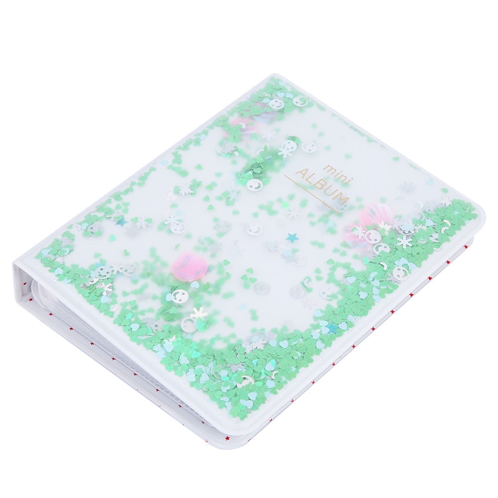 Nimomo Mini Photo Album Quicksand Beads Photo Album 64 Pockets 3 Inch ...