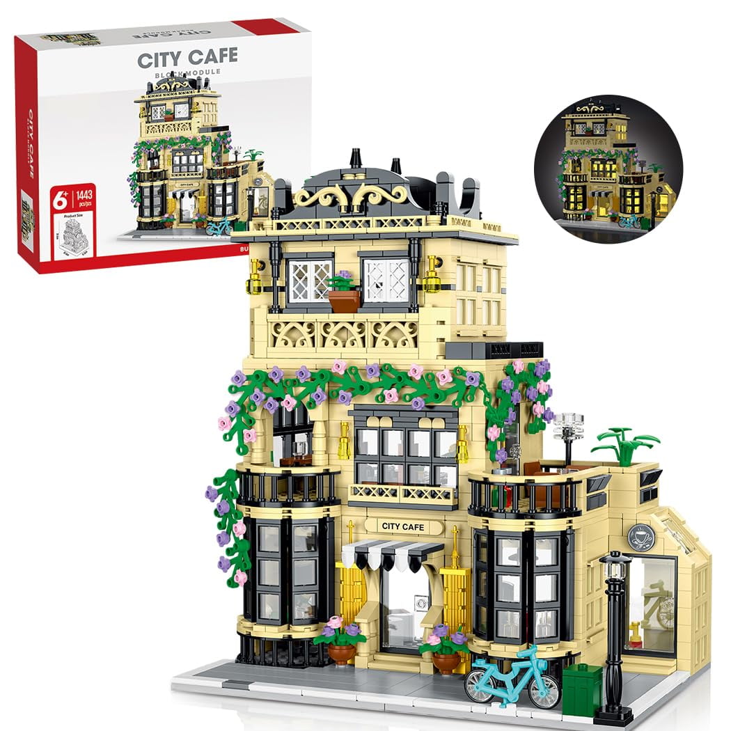 Nimpark City Coffee Shop Architecture Building Set - Compatible with ...