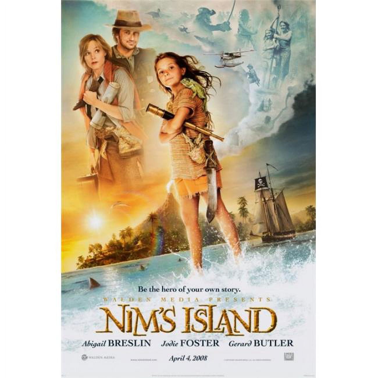 Nims Island Movie Poster - 27 x 40 in. - Walmart.com