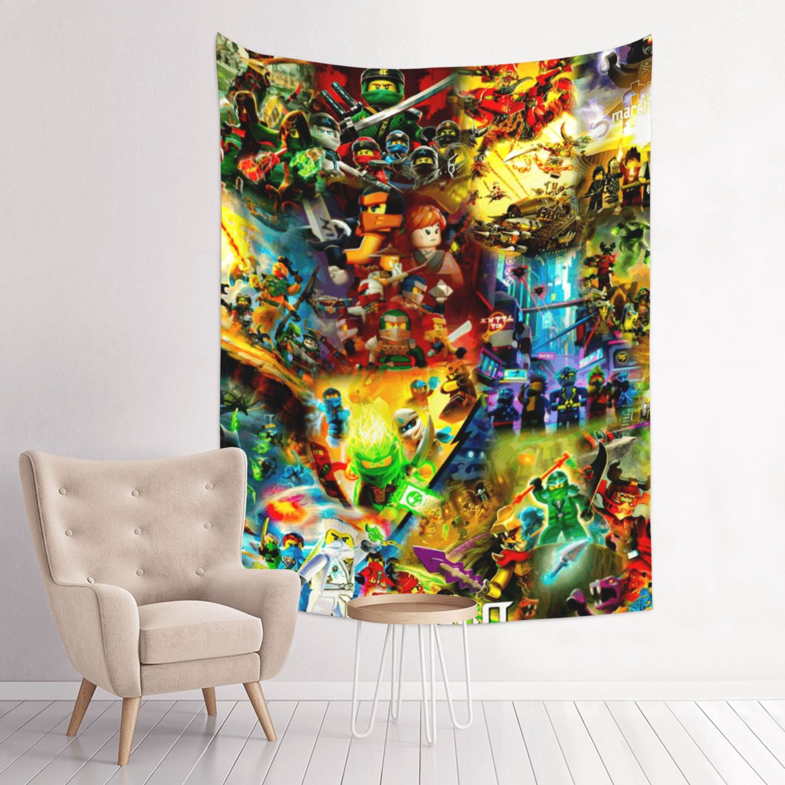 Nin-Ja,Go Wall Tapestry Anime Poster For Bedroom Aesthetics Funny Room ...