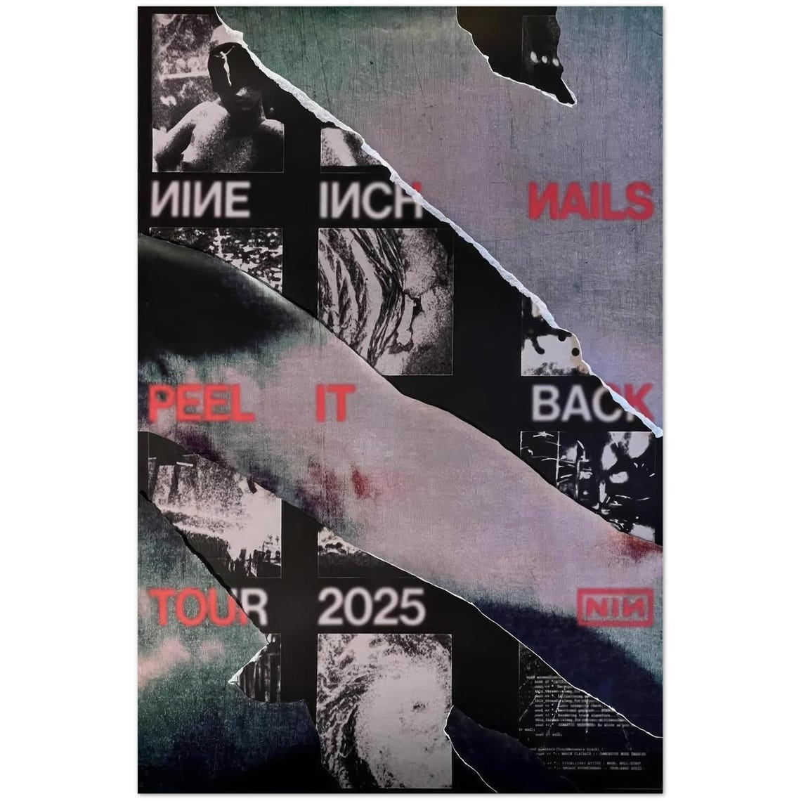 Nin Peel It Back Tour 2025 #2186, Unframed Poster Size 12x18 - Walmart.com
