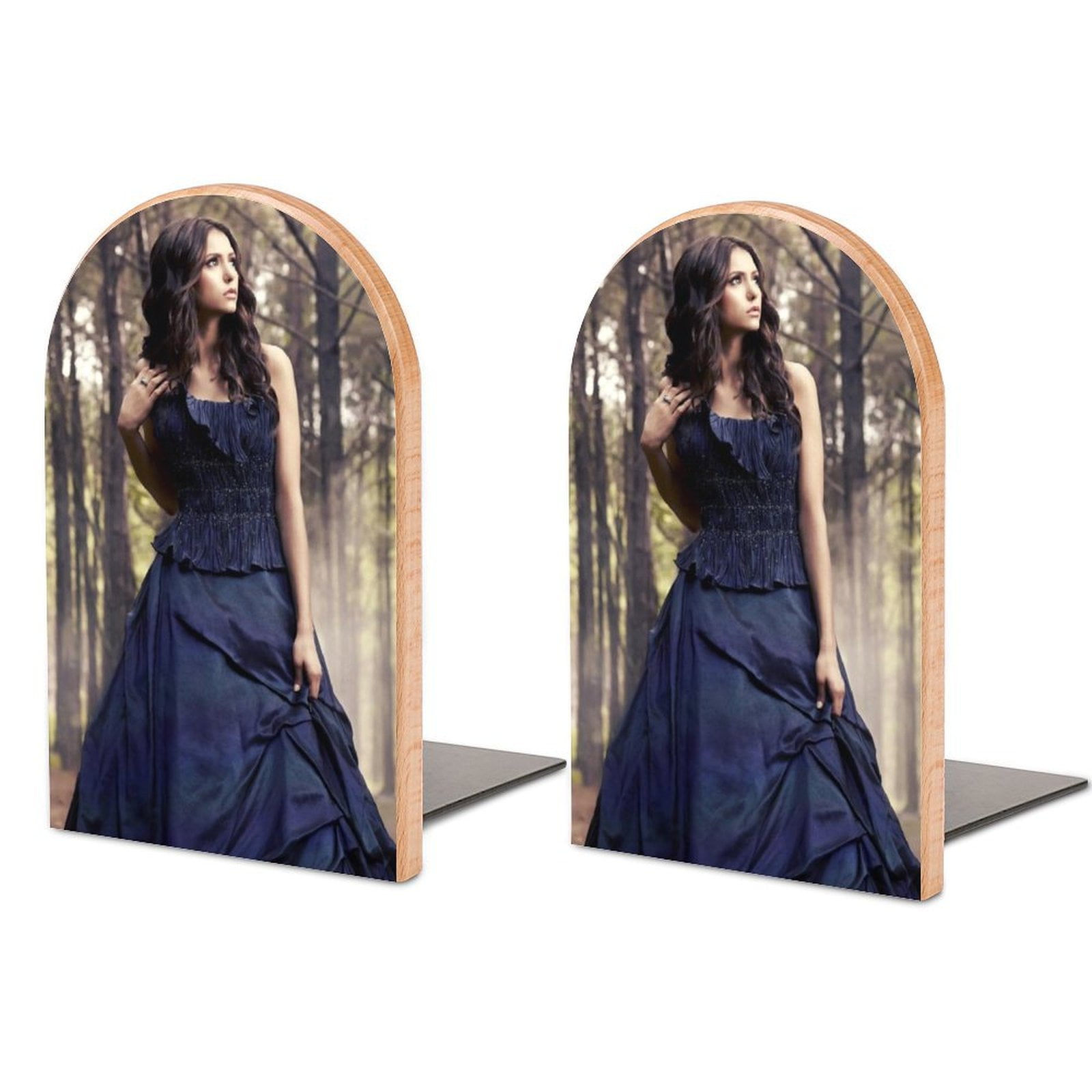 Nina Dobr Vampire Diaries Bookends Wood Book Divider Decor Shelves Non ...