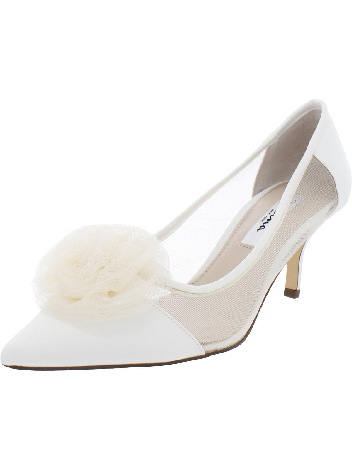 Nina Womens Bettey Embellished Satin Dress Heels - Walmart.com