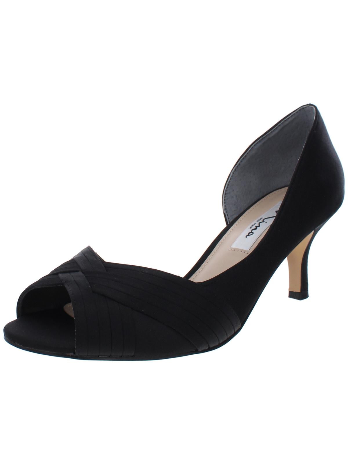 Nina Womens Contesa Satin Ankle D'Orsay Heels - Walmart.com