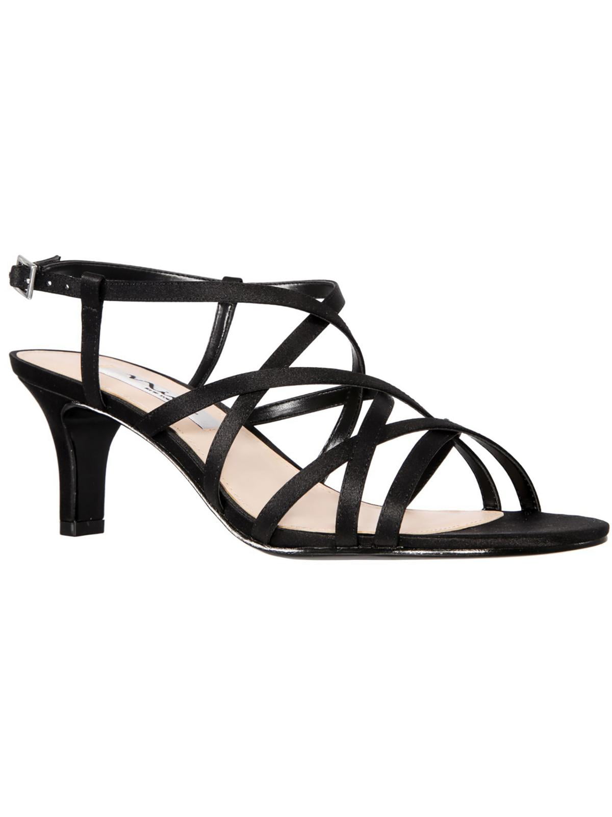 Nina Womens Neptune Leather Open Toe Strappy Sandals - Walmart.com