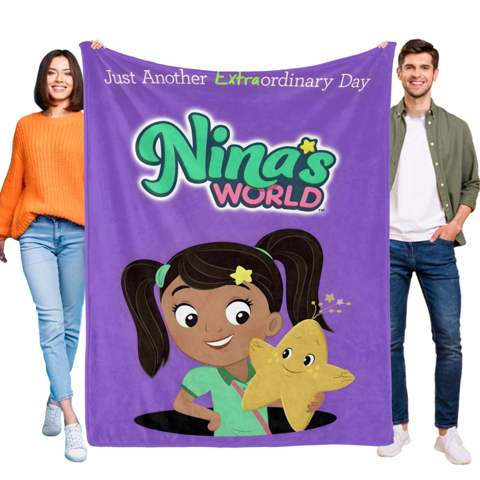 Nina’s World-Pilling Flannel Blanket Soft Lightweight Plush Fuzzy Cozy ...