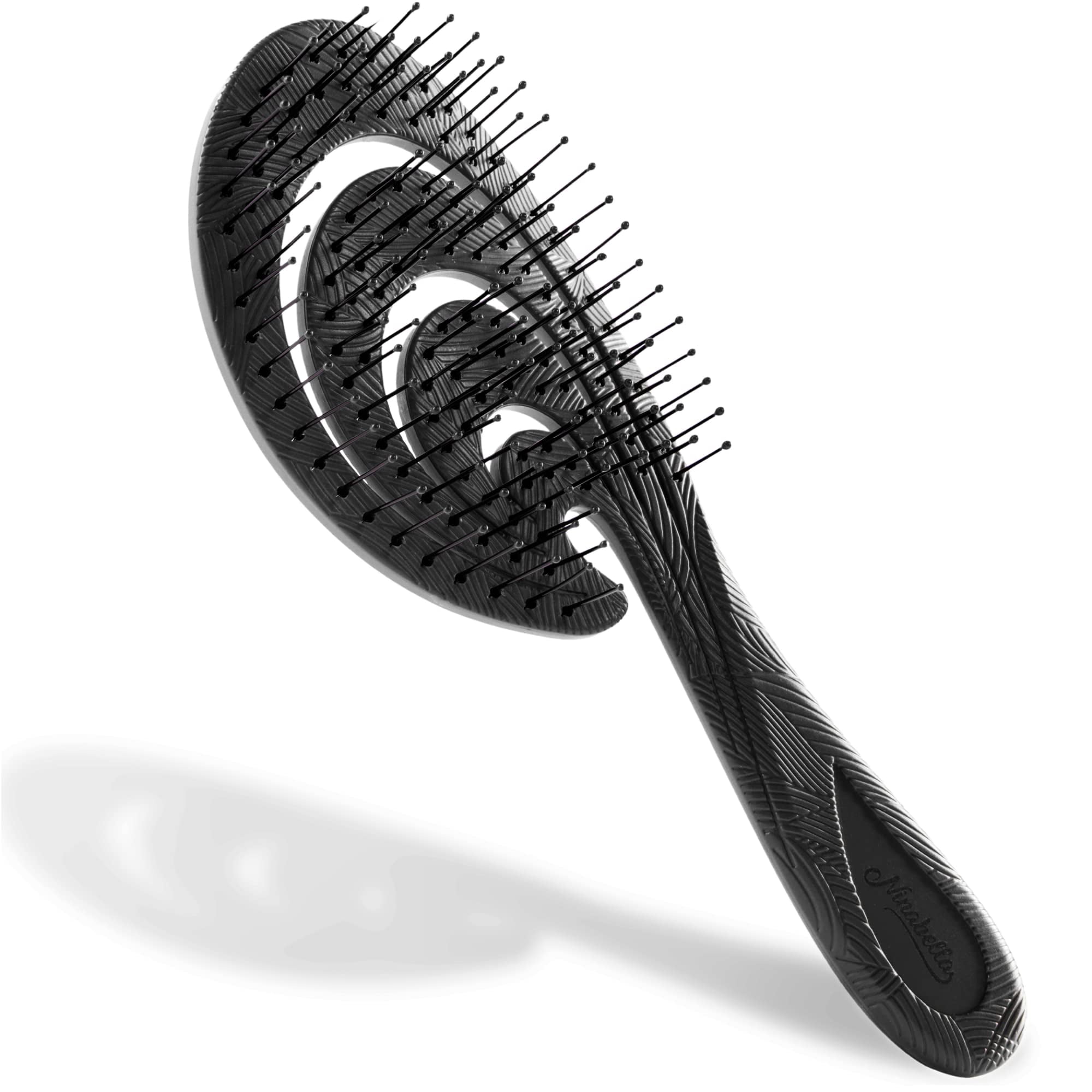 Ninabella Organic Hair Brush - Tangle-Free Detangling for All Hair ...