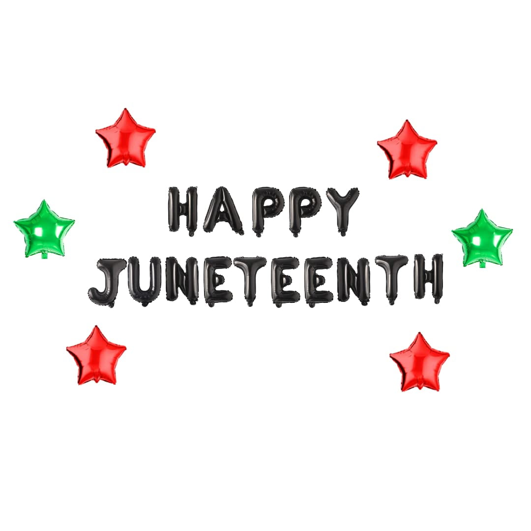 Ninalem's Party Happy Juneteenth Balloon Banner, Juneteenth Balloons ...