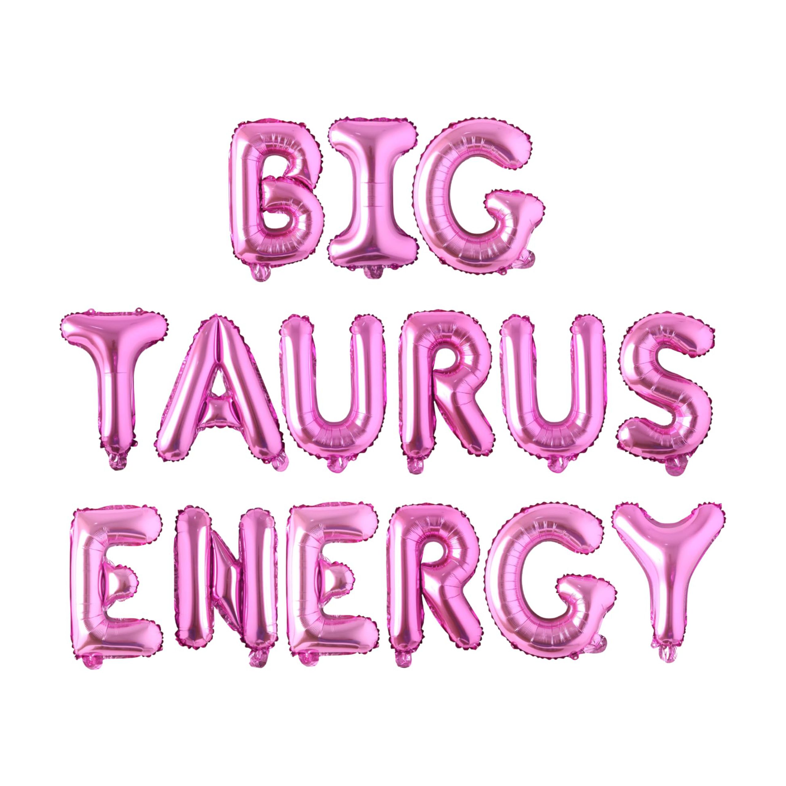 Ninalem's Party Hot Pink KEF16 Big Taurus Energy Balloon Banner ...
