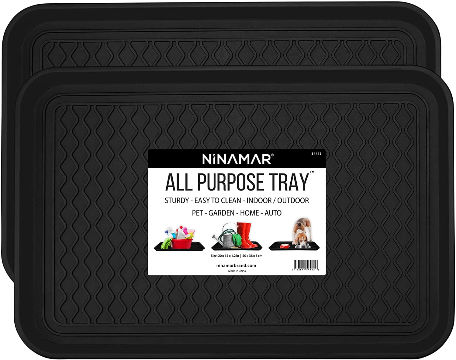 Ninamar Boot Tray 20 x 15 Inch - 2 Trays - Walmart.com