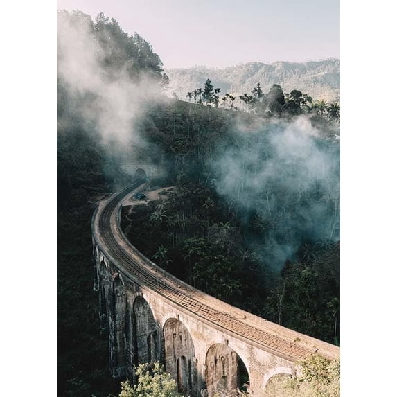 Nine Arch Bridge Wall Art, Modern Wall Decor For Living Room Bedroom ...