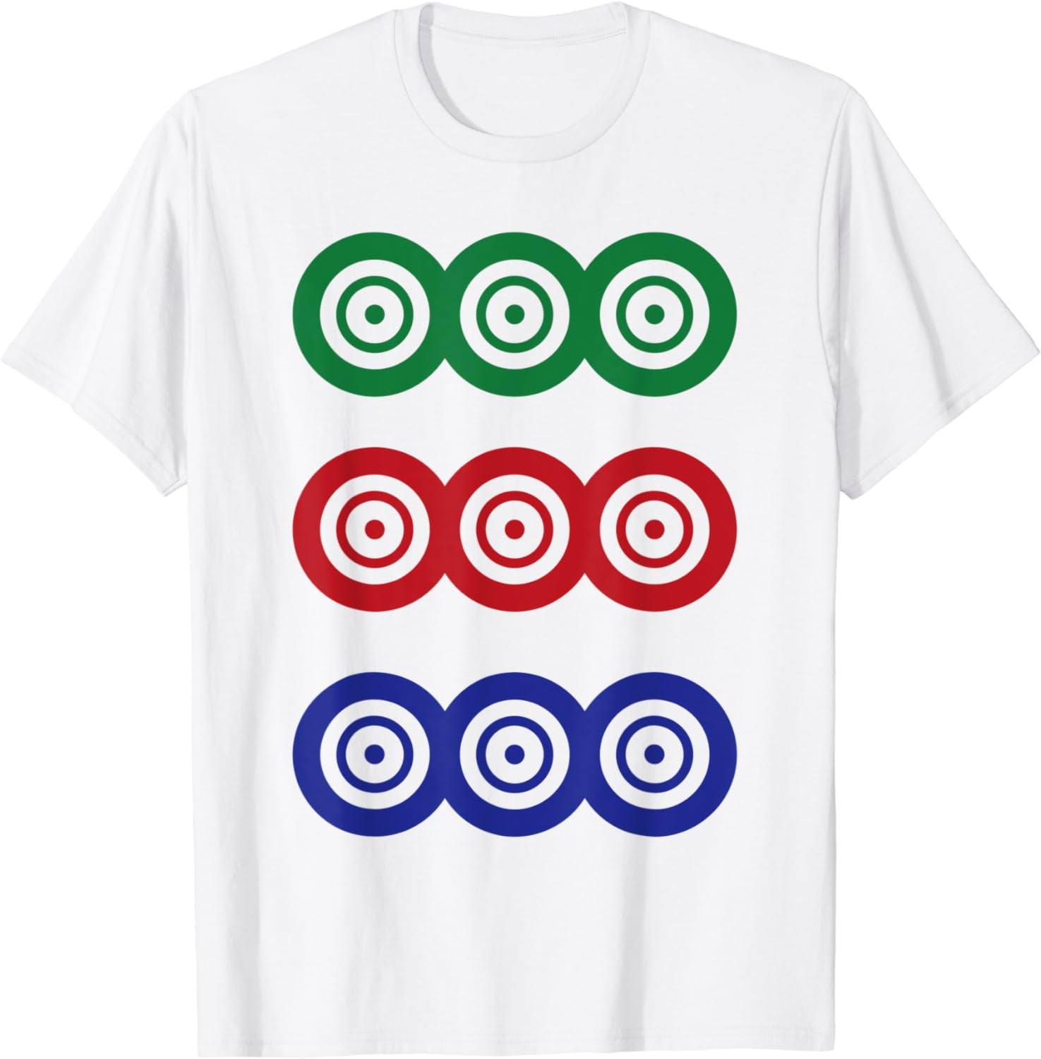 Nine Circle Wheel Dot Jiu Tong 筒 Tile. It's Mahjong Time! T-Shirt - Walmart.com