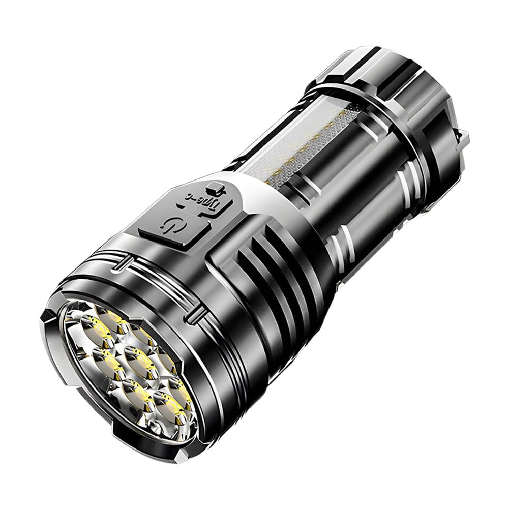 Nine Core Strong Light Flashlight Outdoor Portable Thumb Rechargeable ...