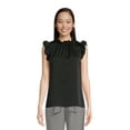 Nineeight Womens High Neck Ruffle Blouse