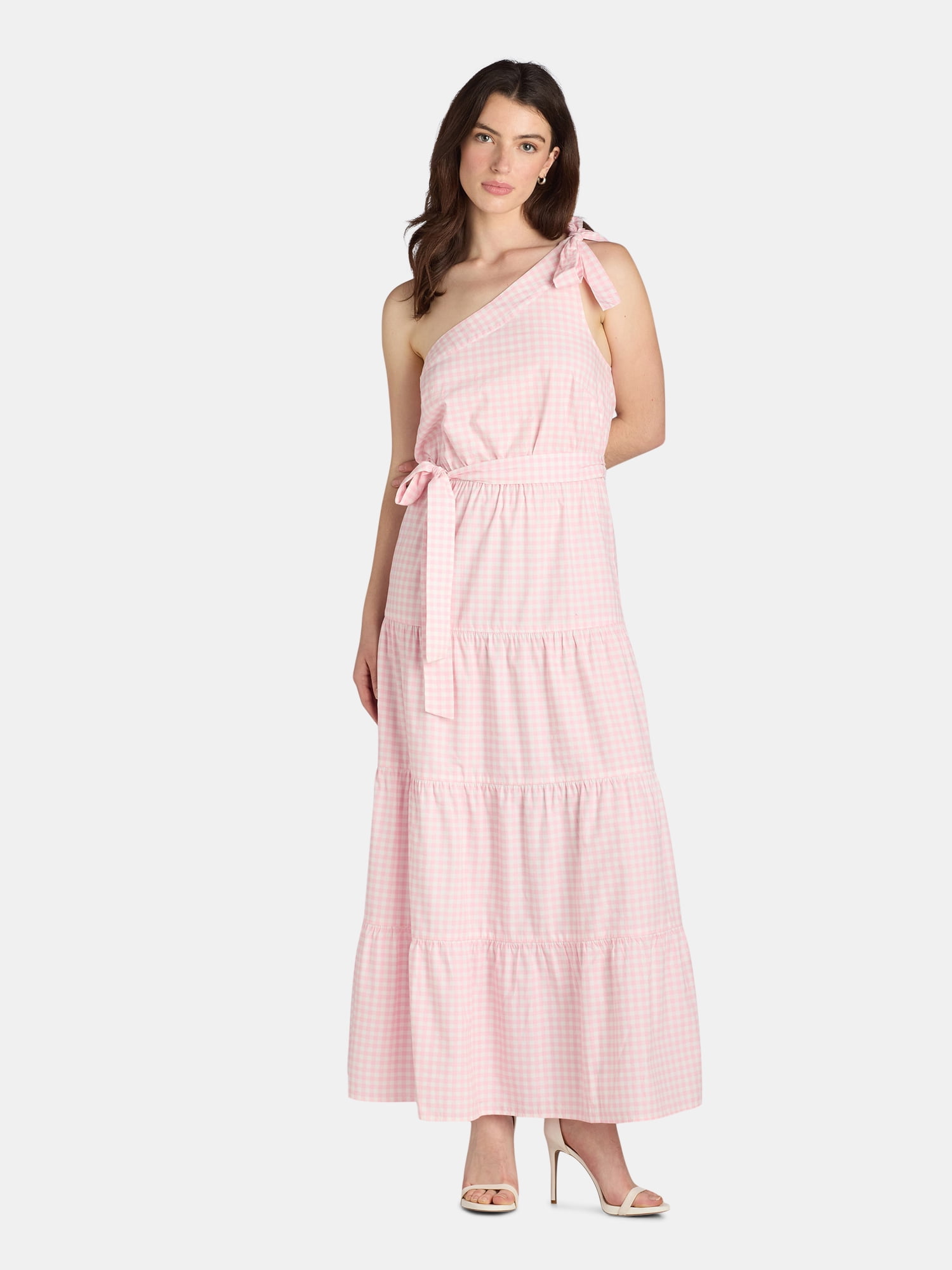 Nine.Eight Women's One Shoulder Maxi Dress, Sizes XS-XXXL - Walmart.com