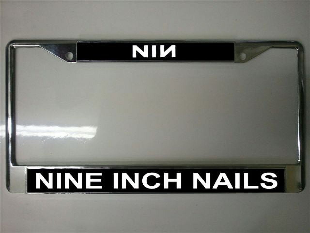 Nine Inch Nails Photo License Plate Frame Free Screw Caps with this ...
