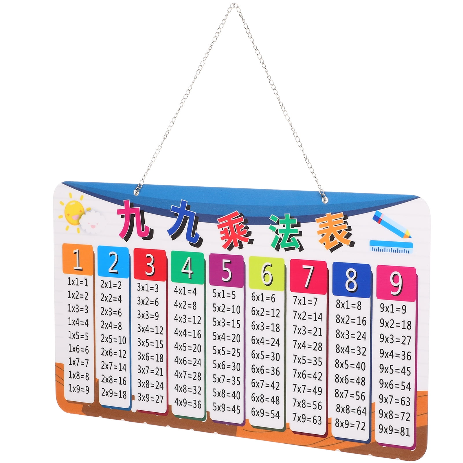 LHXC Nine Multiplication Table Manipulative for Kids Preschool Math Toy ...