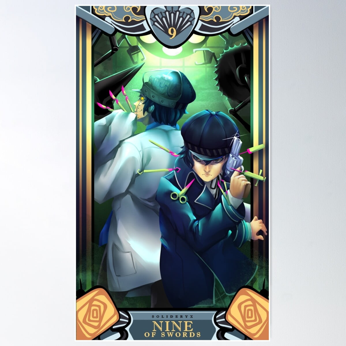 Nine Of Swords - Persona 4 Poster Wall Art, Modern Wall Decor For ...