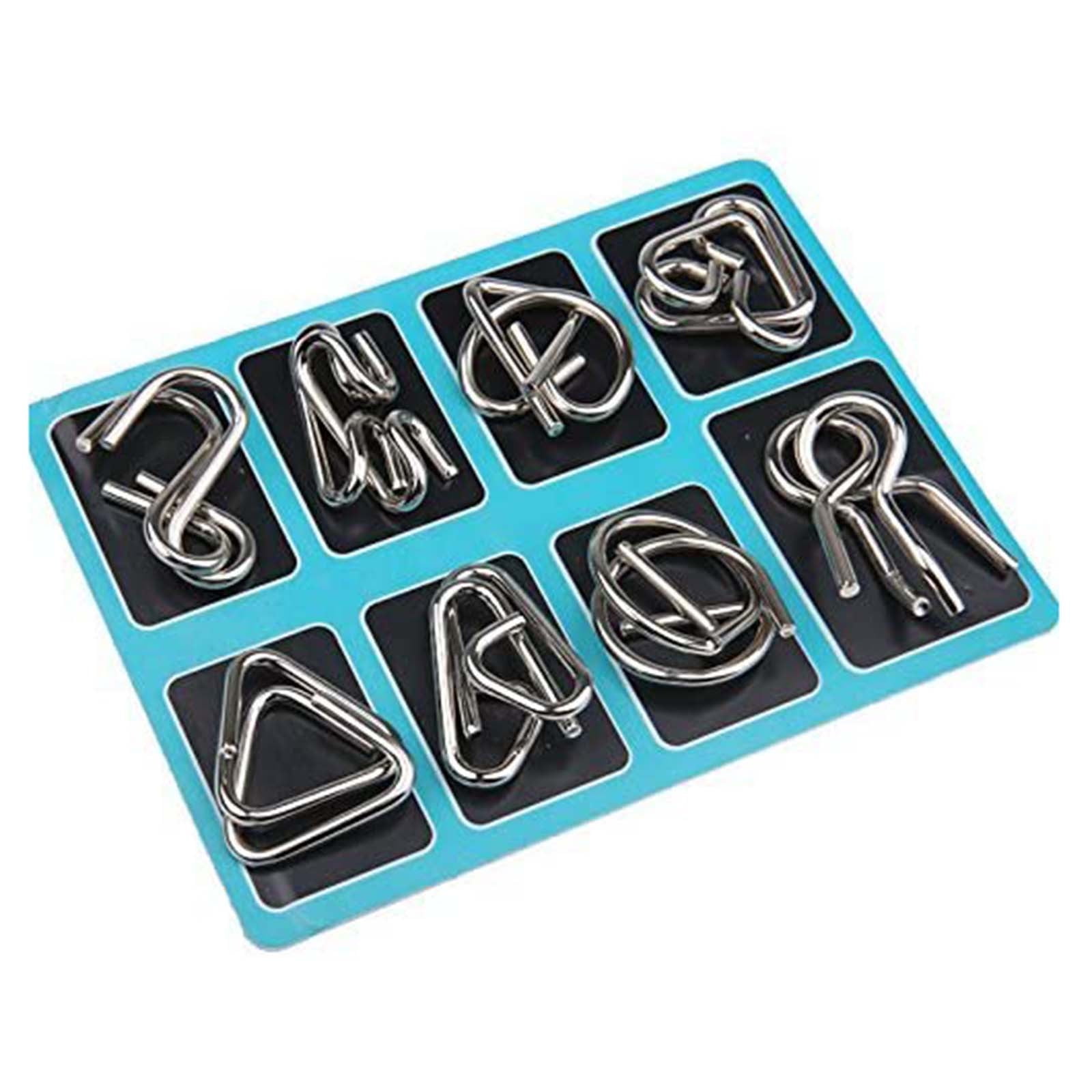 Nine Ring Set Links Game Chinese Puzzle Kid Adult Brain Teaser Toy 3PCS ...